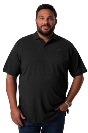 Men Plus Herren gro&szlig;e Gr&ouml;&szlig;en &Uuml;bergr&ouml;&szlig;en Menswear L-8XL Men+ Poloshirt, Basic, Piqu&eacute;, Halbarm, bis 8 XL schwarz XXL 836256100-XXL