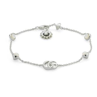 Gucci GG Marmont Mother of Pearl Armband - - Accessories - Damen - Grau - ONE SIZE