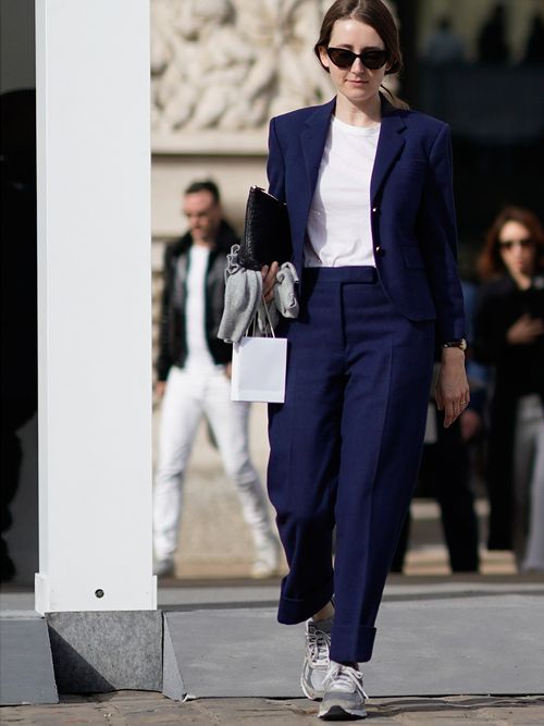 baskets avec tailleur