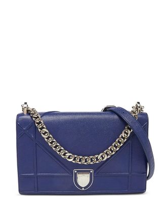 Dior sac port&eacute; &eacute;paule Diorama - Bleu