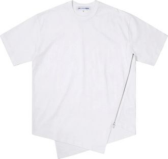 Comme Des Gar&ccedil;ons Homme, Tops, Blanc, Taille: M T-shirt oversize zipp&eacute;
