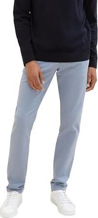 Tom Tailor 1037547 Travis Slim Chino Pantalon, 34818-Light Blue Zig Zag Structure, 28W x 34L Homme