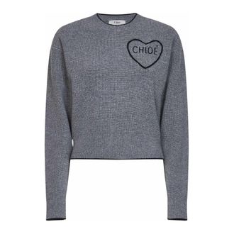 Chlo&eacute; Damen, Strickwaren, Grau, MGr&ouml;&szlig;e