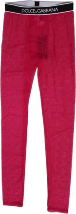 Dolce & Gabbana Femme, Pantalons, Rouge, Taille: 38 FR Leggings en Dentelle Fuchsia pour Femmes