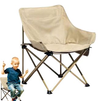 Generic Klappbarer Campingstuhl, Wanderstuhl | Campingstuhl, zusammenklappbar, kompakt und tragbar, Campingstuhl, faltbar, stabil, Kapazit&auml;t 165 lb, St&uuml;hle mi