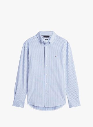 Tommy Hilfiger Chemise droite ray&eacute;e en coton m&eacute;lang&eacute;