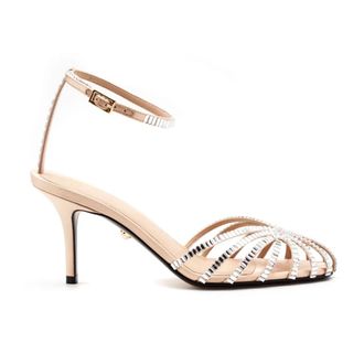 Alev&igrave; Femme, Chaussures, Gris, Taille: 38 1/2 EU Penelope Xtal 75 Roger Satin Sandal