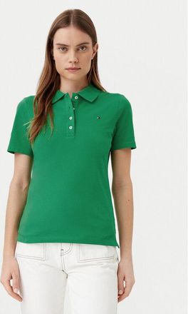 Tommy Hilfiger Poloshirt 1985 WW0WW43225 Grün Slim Fit