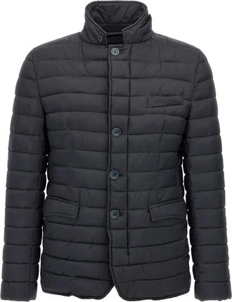 Herno Homme, Vestes, Bleu, Taille: 2XL Doudoune Matelass&eacute;e avec Col Montant