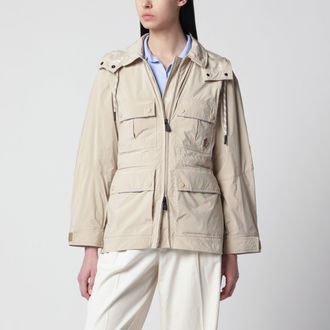 Moncler Hellbeige Nimba-Jacke mit Kordelzug