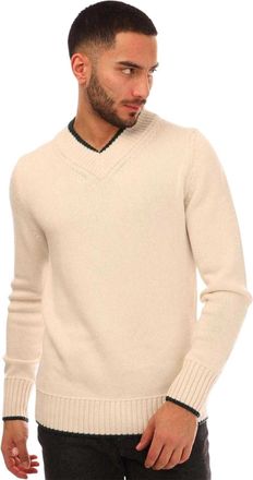HUGO BOSS Marzio Pullover Top f&uuml;r Herren, Schurwolle (Wei&szlig;)