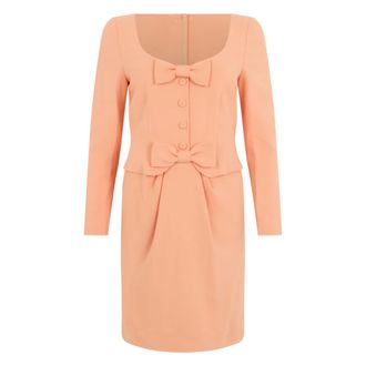 Moschino Elegantes Angelkleid mit G&uuml;rtel - - Dresses - Damen - Rosa - S