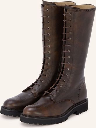Dirndl & Bua Schn&uuml;rstiefel Grove braun