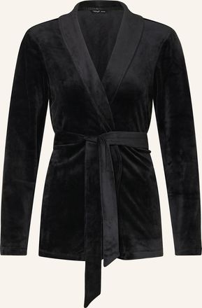 Triumph Damen-Morgenmantel Sensual Velour Aus Nicki schwarz
