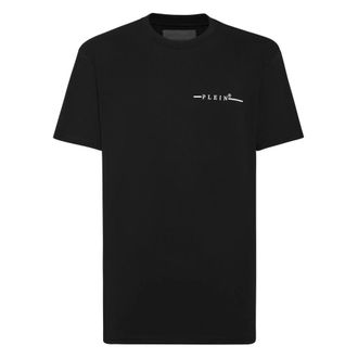 Philipp Plein Homme, Tops, Noir, Taille: 2XL T-shirt Col Rond
