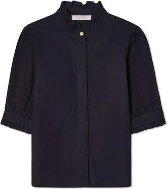 Busnel Mica Bluse - - Blouses & Shirts - Damen - Blau - XS