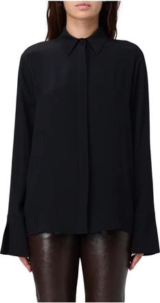 Federica Tosi Femme, Blouses et Chemises, Noir, Taille: 34 FR Classic Shirt