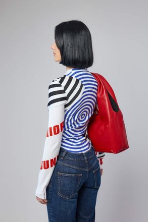 Jean Paul Gaultier Stretch Jersey Crew Neck Printed junior Gaultier Logo