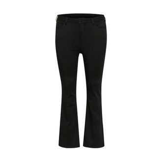 Kaffe Curve Schwarze Bootcut Jeans Slim-Fit - - Jeans - Damen - Schwarzk - XL
