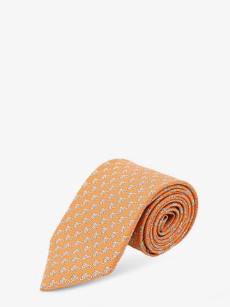 Ferragamo Sik tie with Owl print - FERRAGAMO - gender_Man