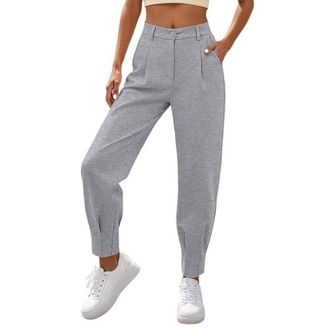 Generic Pantalon Tissu Femme Droit Kaki Parachute avec Satin Smoking Chair Tencel Paillettes &Eacute;vas&eacute;e Voyage &Eacute;lasthanne Rayure Am&eacute;ricaine Liquidation 90s Basket