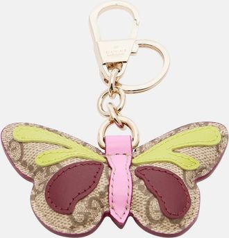 Gucci Taschenanhänger GG aus Canvas mit Leder