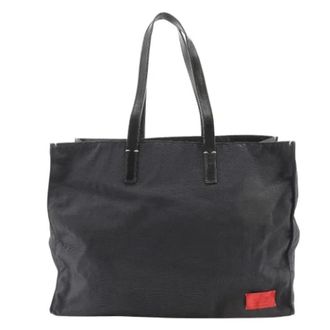 Valentino Pre-owned Canvas schultertasche - - Pre-owned - Damen - Schwarzk - ONE SIZE