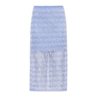 Ichi Ichi - Ihpiloua Jupe - Femme - Jupes - Bleu - Taille: 40 FR