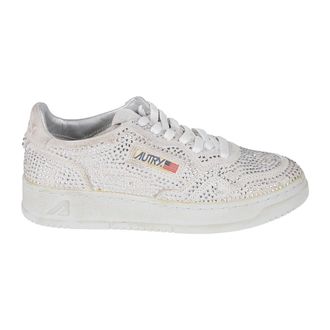 Autry Femme, Chaussures, Blanc, Taille: 37 EU Baskets basses Medalist Rose Collection