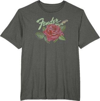 Fender Rose Guitar Classic Vintage Style T-Shirt