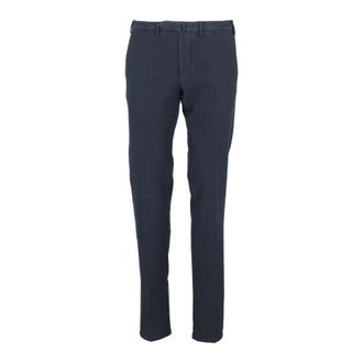 Santaniello Structured Jersey Chino Hose - - Trousers - Herren - Blau - 3XL