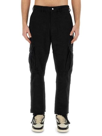 Marcelo Burlon Cotton Blend Cargo Pants - Black