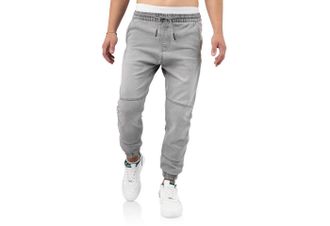 Indicode Schlupfhose Oltjon bequeme l&auml;ssige Freizeithose in Jeansoptik mit elastischem Bund