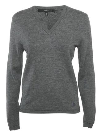 Gucci Pullover mit V-Ausschnitt - Grau