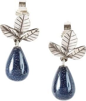Trollbeads Boucles doreilles en forme de feuill, taille unique, Pierre précieuse, Pas de gemme