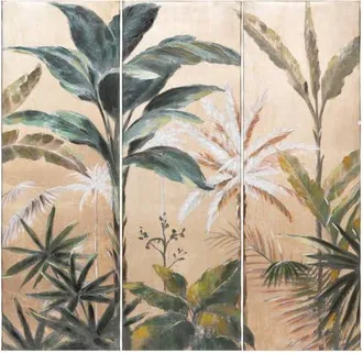 Atmosphera Atmosphera - Triptyque imprimé Jungle 90x90 cm