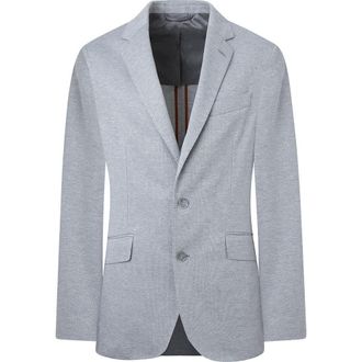 Hackett Herren Hbone Knit Cc Jacket, Grey (Light Grey), 50W/34L