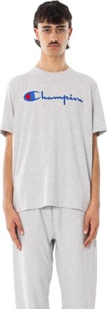 Champion Homme, Tops, Gris, Taille: S Legacy Classic Logo Tee