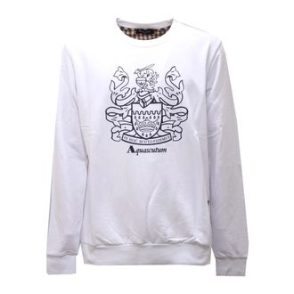 Aquascutum Qmf001L0 Sweatshirt - - Sweatshirts & Hoodies - Herren - Wei&szlig; - 2XL
