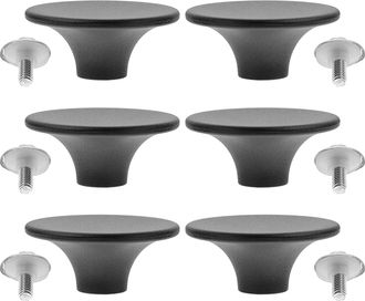 Angoily 6 St&uuml;ck Topfdeckel Pfannendeckelgriff Universal Pot Deckelgriff Black