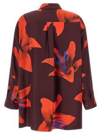 Alexander McQueen Womens Multicolor Silk Blouse