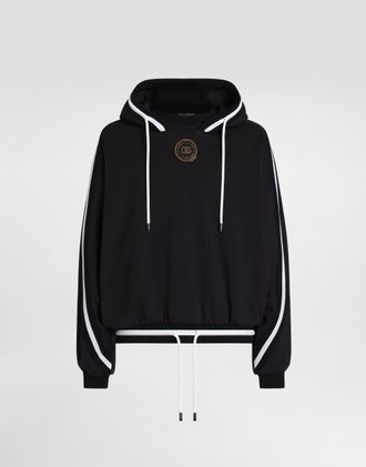 Dolce & Gabbana Kapuzen-sweatshirt Aus Baumwolle - Mann Sweatshirts Blau Xl