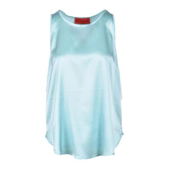 Wild Cashmere Seidenmischung Top - - Tops - Damen - Gr&uuml;n - S