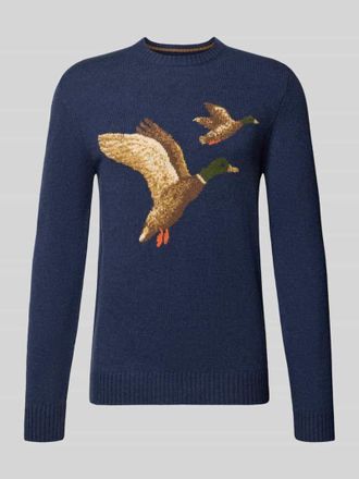 Mc Neal Strickpullover mit Motiv und Rundhalsausschnitt