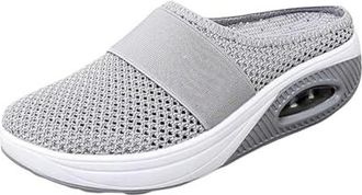 Generic Mules orthop&eacute;diques pour femme - Soutien de la vo&ucirc;te plantaire - Bout ferm&eacute; - Pour diab&eacute;tiques - Large largeur - Respirantes - Confortables - Chaussur