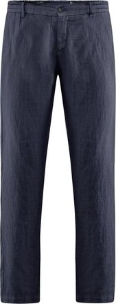 Bomboogie Homme, Pantalons, Bleu, Taille: W31 Pantalon de jogging en lin