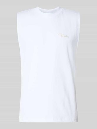 Pegador Tanktop mit Label-Stitching und Rundhalsausschnitt