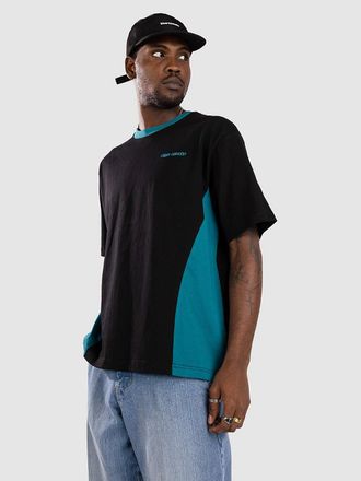 Blue Tomato Boxy Two Tone Ringer T-Shirt transformative teal
