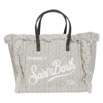 MC2 Saint Barth Colette Woll-Flecht-Handtasche mit Riemen - - Bags - Damen - Beige - ONE SIZE