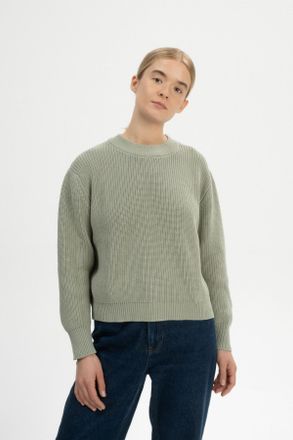 Mela Damen vegan Strickpullover Adah Green Clay